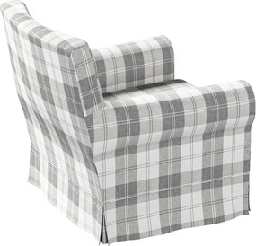 Potah na křeslo IKEA Ektorp Jennylund barva šedá látka pletený vzor, vzorované