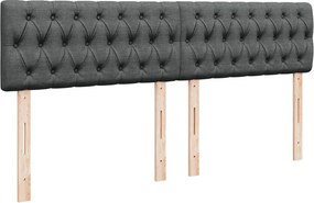 Box spring postel s matrací tmavě šedá 180x200 cm textil 3287155
