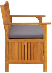 Zahradní úložná lavice 120 cm masivní akáciové dřevo 310276