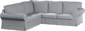 Potah na pohovku IKEA Ektorp rohová barva šedá látka pletený vzor