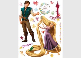 Dětská samolepka na zeď Disney Locika a Flynn | 65 x 85 cm | DDK852