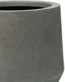 Designový květináč NEXORA, sklolaminát, 31x28 cm, šedý