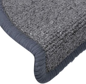 Schodové rohože 30 ks 65 x 24 x 4 cm světle šedo-modré, půlkulaté, velké 3365764