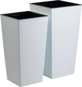Plastový květináč Porto Riflo 57x29,5x29,5 cm bílý