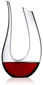 Bohemia Crystal Ručně vyrobená karafa na víno Elara 340mm-Sleva bublin