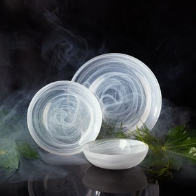 S-art - Talíř mělký bílý 21 cm - Elements Glass (321901)