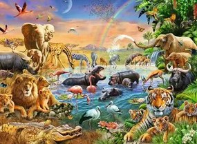 Ravensburger Napajedlo v džungli / 100 dílků / od 6 let