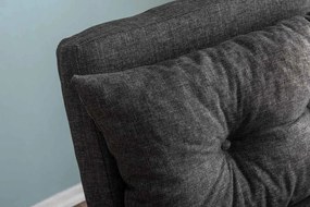 Designové rozkládací křeslo Hilarius tmavě šedé