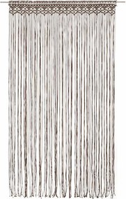 Macramé závěs taupe 140 x 240 cm bavlna 323981