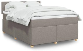 Box spring postel s matrací taupe 140x200 cm textil 3286700