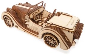 Ugears - 3D dřevěné mechanické puzzle Auto roadster