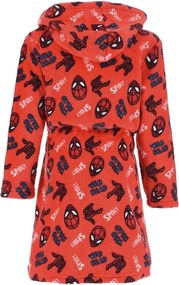 Dětský / chlapecký coral fleece župan s kapucí Spidey, EU 98 Červená