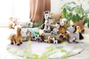 NICI plyš Pony Mony bílý 17 cm / GREEN kolekce / od 12 měsíců