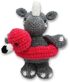 Vali Crochet Háčkovaný Nosorožec Doplněk: S kruhem