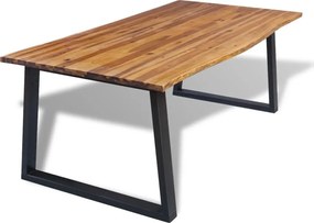 vidaXL Jídelní stůl z masivního akáciového dřeva 200 x 90 cm [245686]