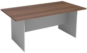 Jednací stůl PRIMO FLEXI 1800 x 900 mm, hranatý, šedá / ořech