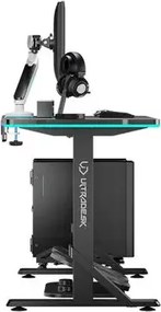 ULTRADESK Iron černá / Herní stůl / 132.5 x 60.5 x 71 - 81 cm / nastav