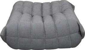 Taburet Nua 86 cm samet šedý