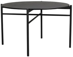 OnaDnes -20% Černý dubový jídelní stůl ROWICO SKYE 126 cm