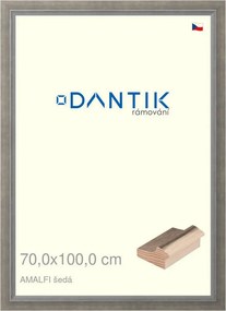 DANTIK rámeček 70x100 | AMALFI šedá (Plexi Čiré)