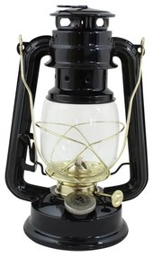 Petrolejová lampa Hurricane Black Brass 24 cm Strömshaga
