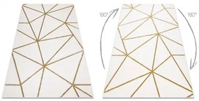 koberec EMERALD výhradní 1013 glamour, stylový geometrický krém / zla velikost 120x170 cm | krásné koberce cz