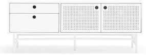 Bílý TV stolek 140x52 cm Punto - Teulat