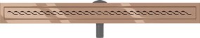 Mexen Flat 360° M18 otočný lineární odtok 90 cm, růžové zlato - 1623090-40
