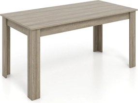 Costway Jídelní stůl dřevěný velký obdélníkový – 160 × 80 cm, přírodní