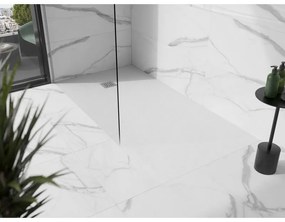 Mexen Stone+ kompozitní čtvercová sprchová vana 180 x 100 cm, Bílá - 44101018