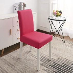 Elastické potahy na jídelní židle (1-10) Barva: tmavě růžová