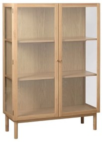 Designová vitrína Dallan 140 cm přírodní dub