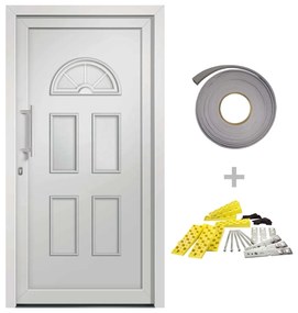 Vchodové dveře bílé 98 x 208 cm,  279251