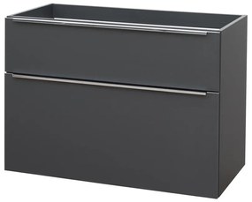 Mereo Mereo, Mailo, koupelnová skříňka 101 cm, bílá, dub, antracit, CN532S
