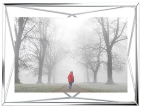 Umbra - Industriální rámeček na fotografie 10x15 cm stojací / závěsný Stříbrný PRISMA