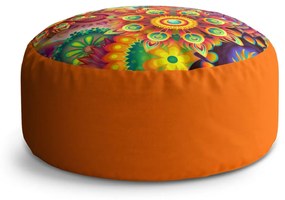 Sablio Taburet Circle Barevné obrazce: 38x48 cm