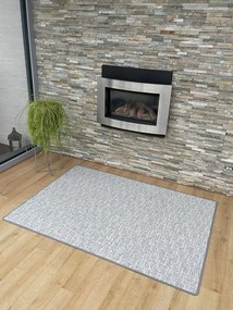 Vopi, Kusový koberec Alassio šedý, 50x80, šedá, kuchyně