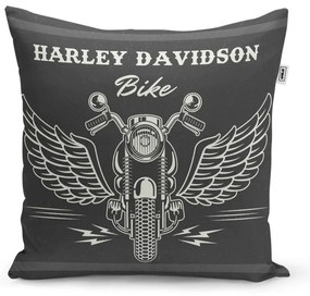 Sablio Polštář Harley-Davidson S křídly - 40x40 cm