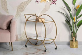Designový vozík Valerian 70 cm zlatý