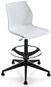 KASTEL - Barová židle KALEA s kolečky čalouněná