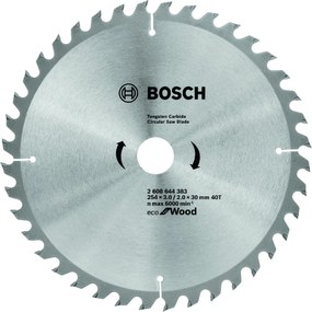 BOSCH Pilový kotouč Eco for Wood, 254x2 mm 2608644384 Dostupné varianty: Pilový kotouč - Bosch Eco for Wood ø254 x 3 x 30mm/40z.
