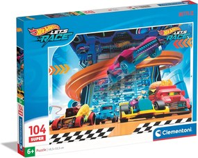 Clementoni - Puzzle 104 super Hot Wheels 2