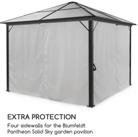 Pantheon Solid Sky Ambient Solar, pavilon, sítě proti komárům, 3x3 m, solární osvětlení