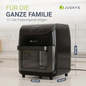 Juskys Horkovzdušná fritéza 12 l s 10 programy
