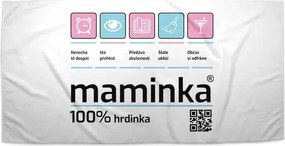 Sablio Ručník Maminka - 50x100 cm