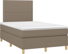 Box spring postel s matrací taupe 120x200 cm textil 3142245