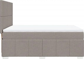 Box spring postel s matrací taupe 140x200 cm textil 3293988