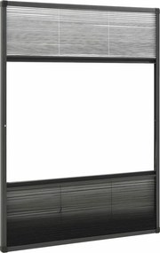 Plisovaná okenní síť proti hmyzu se zástěnou hliník 80 x 120 cm 148684