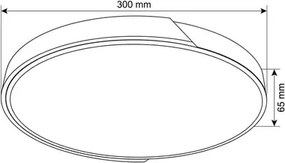 Solight Polia / LED osvětlení / 3CCT / 25W / 1350lm / 30cm