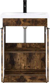Sada koupelnového nábytku Kouřový dub 78,5 x 37,5 x 81 cm 3404159